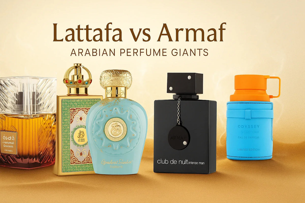 Lattafa vs Armaf Perfumes | 2025 Comparison Guide UK – Scent of the Dunes